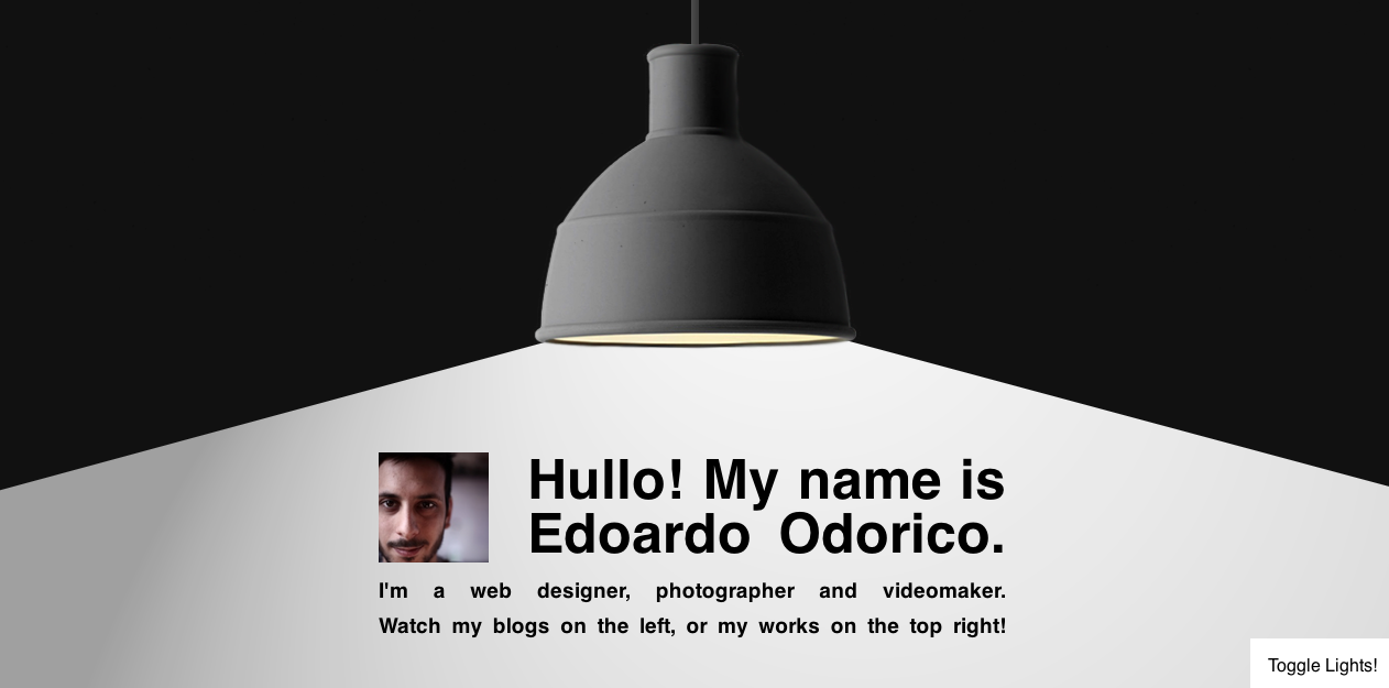 [HTML5 CSS3 JS] Animated falling lamp from the ceiling | Hack | Lenotta